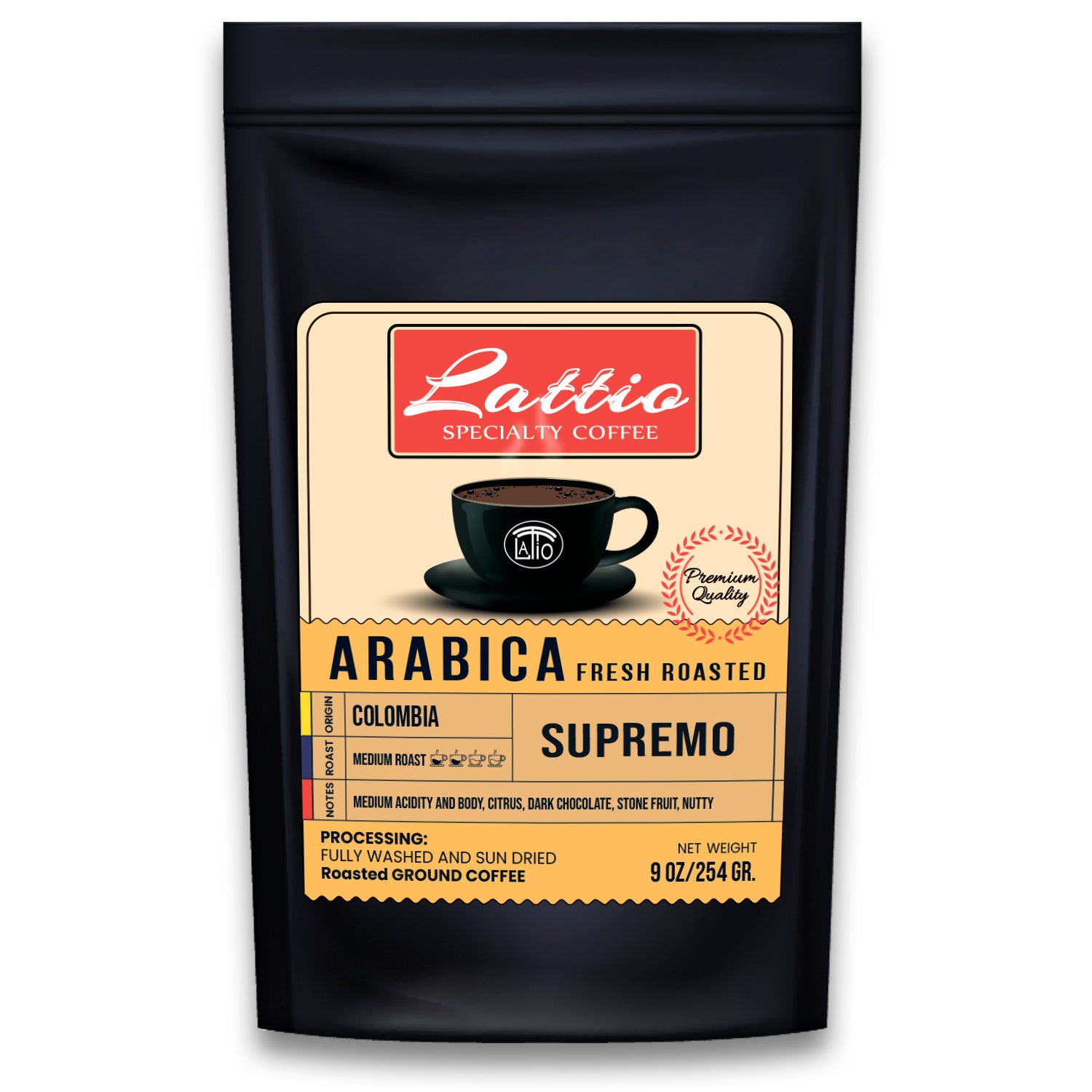 Lattio Colombia Supremo – Mega Beans Coffee